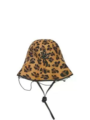 Ruslan Baginskiy Leopard Print Bucket Hat - Brown