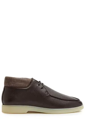 AURELIEN Grained Leather Boots