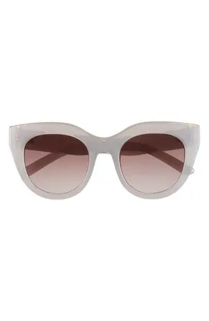 Le Specs 51mm Gradient Cat Eye Sunglasses Smoke /brown