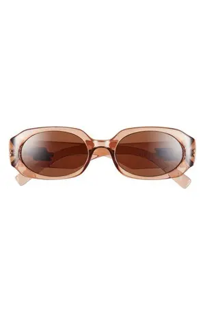 Le Specs Shebang Octagonal Sunglasses Whiskey /brown