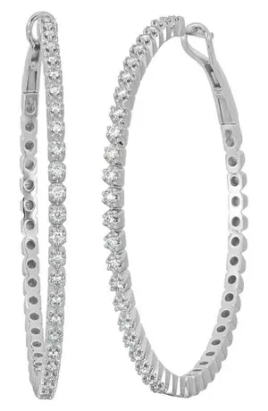 Bony Levy Audrey Diamond Hoop Earrings - 18k White Gold