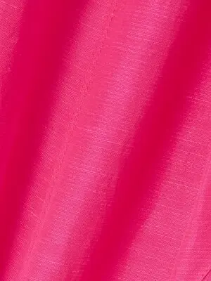 Tory Burch Gathered Woven Midi Dress