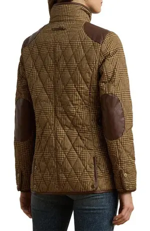 Ralph Lauren Houndstooth Quilted Barn Jacket