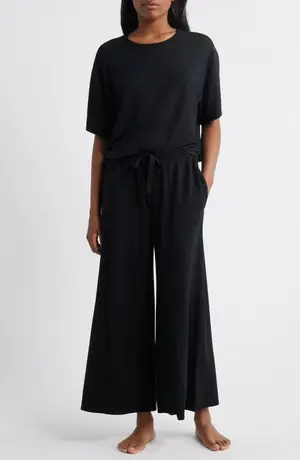 OPEN EDIT Comfy Jersey Pajamas Black