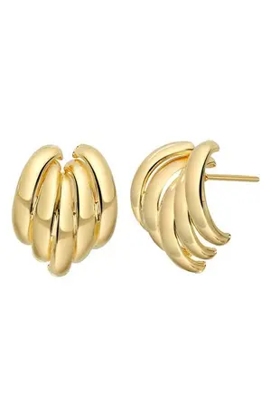 Bony Levy 14k Half Hoop Earrings - 14k Yellow Gold