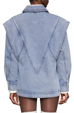 Avec Les Filles Oversized Denim Trucker Jacket