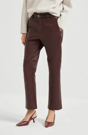 Brunello Cucinelli Square Cigarette Trousers