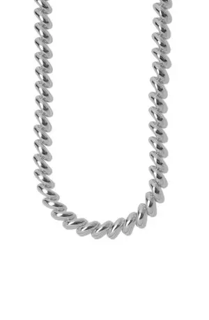 Argento Vivo Mini San Marco Chain Necklace - Silver