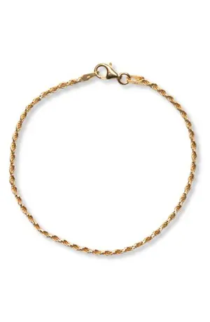 Argento Vivo Rope Chain Bracelet - Gold