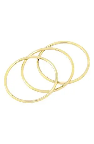 ALLSAINTS Set Of 3 Bangles Gold