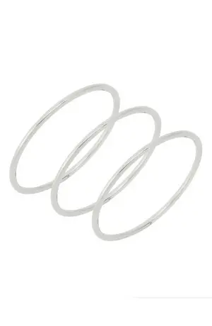 ALLSAINTS Set Of 3 Bangles - Rhodium