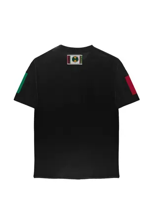 CROSS COLOURS Label Logo T-shirt - Black