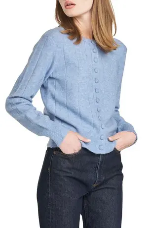 WAYF Cassie Cardigan - Sky Blue