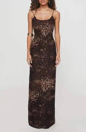 Leopard Print Maxi Dresses
