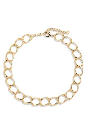 Nordstrom Oversize Curb Link Collar Necklace - Gold