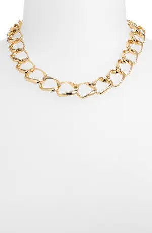 Nordstrom Oversize Curb Link Collar Necklace - Gold