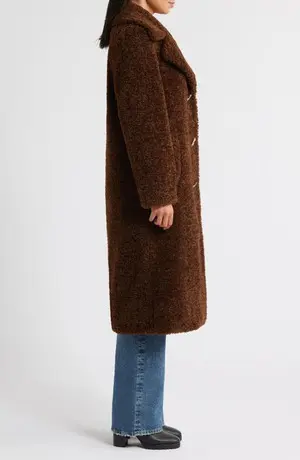 Sam Edelman Teddy Toggle Coat - Chocolate