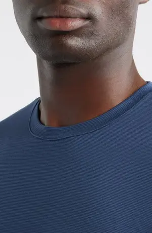 Zella Dynamic Stripe T-shirt - Navy Eclipse Stripe