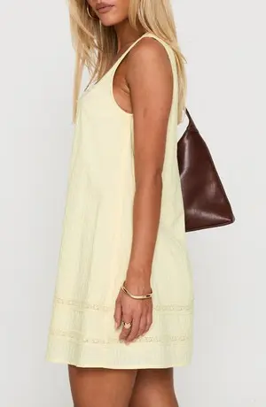 Princess Polly Alanah Embroidered Cotton Minidress