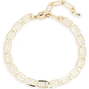 Jenny Bird Bobbi Heart Chain Bracelet High Polish Gold