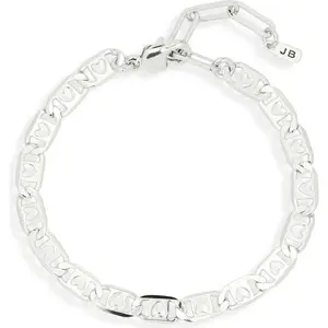 Jenny Bird Bobbi Heart Chain Bracelet - High Polish Silver