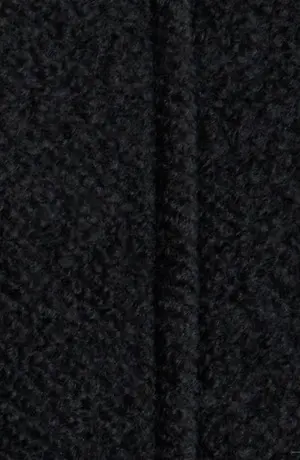 Sam Edelman Bouclé Longline Coat - Black