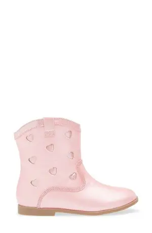 TUCKER + TATE Heart Cutout Western Boots - Pink Multi