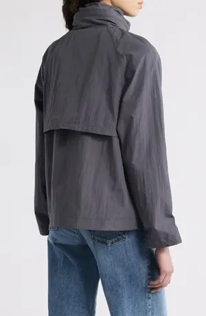 Bernardo Short Raincoat With Stowaway Hood