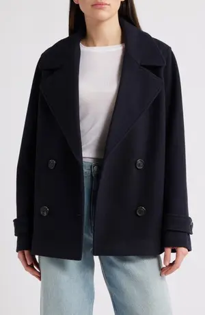 Sam Edelman Pea Coat - Navy