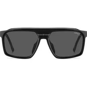 Carrera Eyewear C Sport 59mm Rectangular Sunglasses - Black/grey Pz