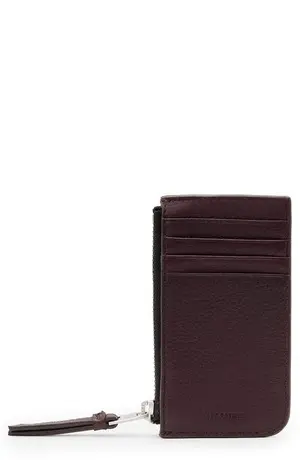 ALLSAINTS Marlborough Leather Wallet - Oxblood