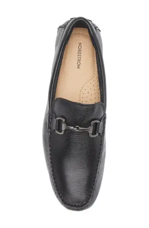 Nordstrom Camden Bit Driving Loafer - Black Leather