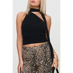 Princess Polly Anderstone Tie Neck Crop Top