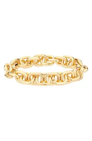 Nordstrom Soft Square Link Stretch Bracelet - Gold