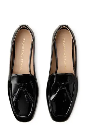 STUART WEITZMAN Tassel Loafer - Black