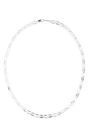 Jenny Bird Bobbi Heart Link Chain Necklace - High Polish Silver
