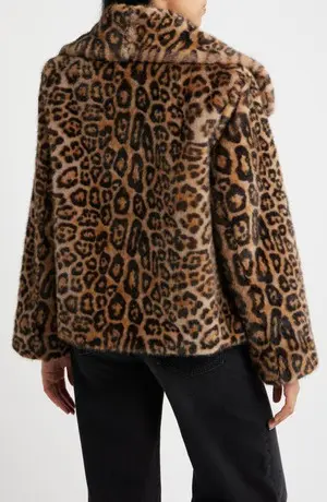 Sam Edelman Faux Fur Jacket - Leopard