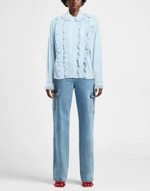 Antik Batik Shirt In Cotton With Broderie Anglaise