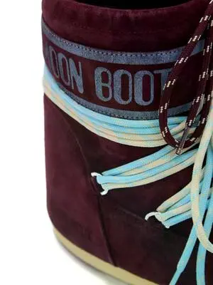 Moon Boot Icon Low Suede Boots - Red