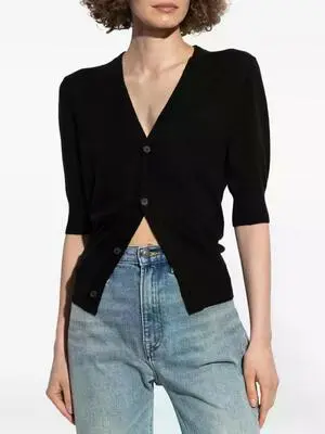 R13 Puff-sleeve Button Cardigan