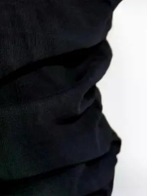 Isabel Marant Étoile Gathered-detail Cotton T-shirt - Black