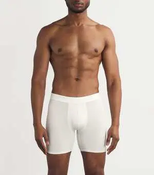 SKIMS Stretch-jersey Boxer Briefs - White