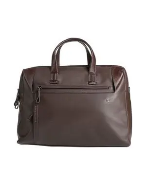 PIQUADRO Leather Computer Bag - Brown
