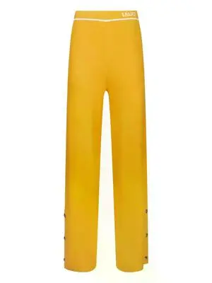 Liu Jo Logo Waistband Straight Trousers