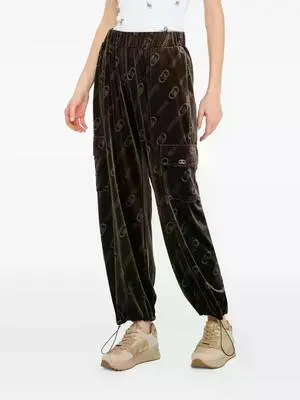 Liu Jo Logo Pattern Elastic-cuff Trousers