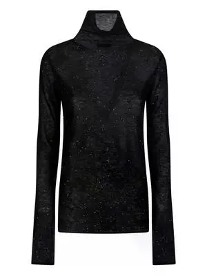 Pinko Embellished Roll-neck Top