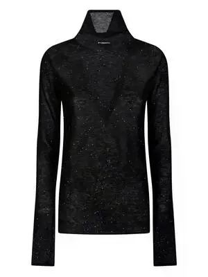 Pinko Embellished Roll-neck Top