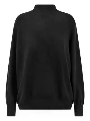 Aspesi Raglan Sleeve Wool Sweater - Black