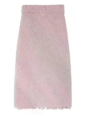 JIL SANDER Wool Knitted Midi Skirt