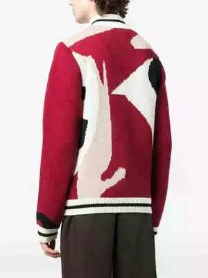 BETHANY WILLIAMS Abstract-floral Half-zip Sweater